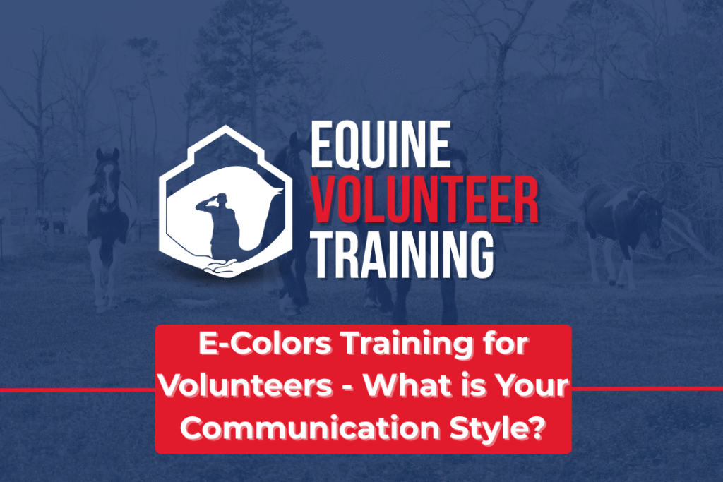 Equine Volunteer Training – E-Colors Training for Volunteers – Henrys ...